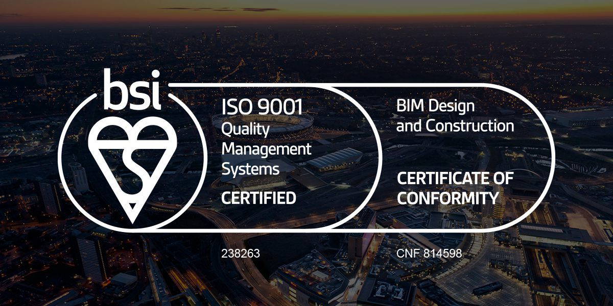 Cudd Bentley - Certification to ISO9001 and ISO19650